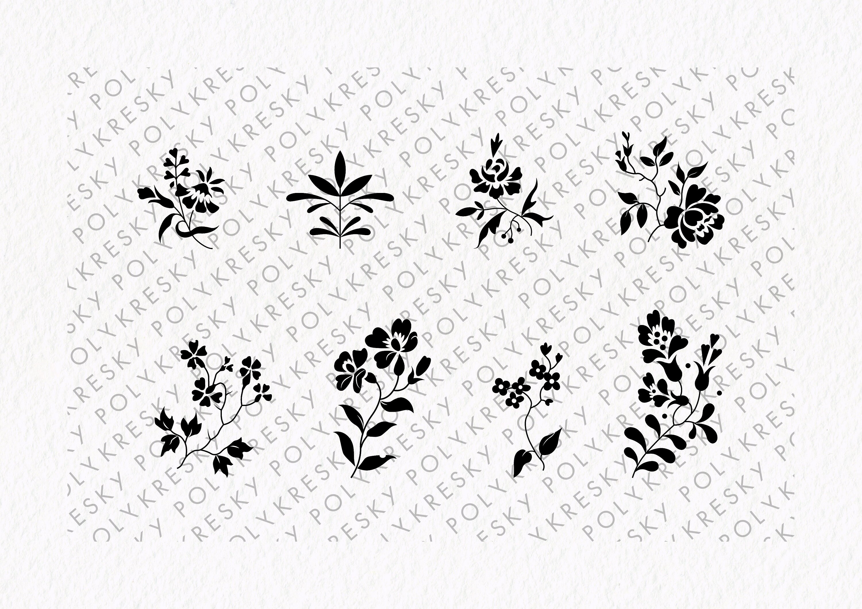 Wildflower SVG Flower Svgs Floral Vintage Flowers Wildflowers Svg ...