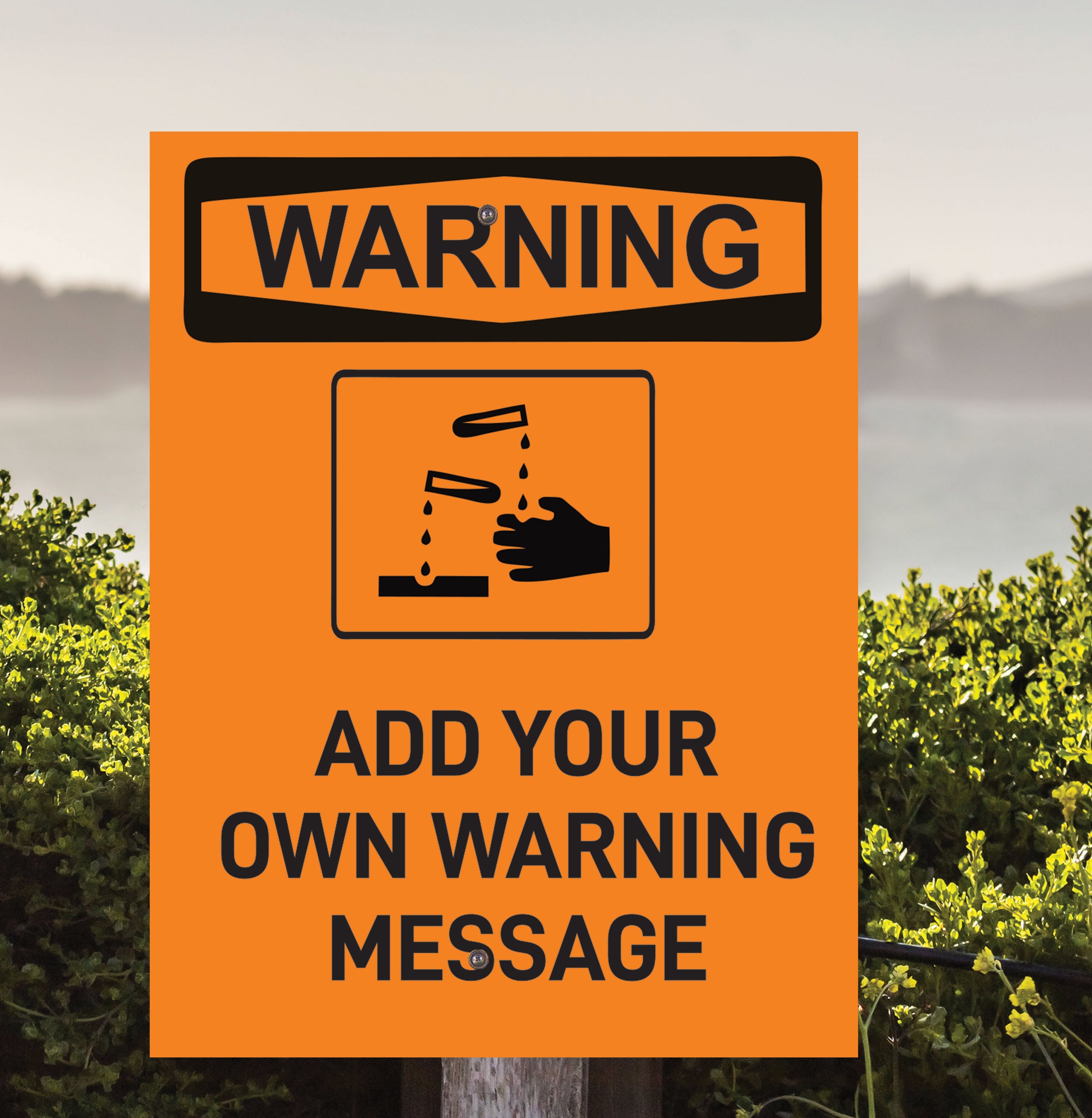 Handling Chemical Warning Safety Sign Hand Protection - Etsy