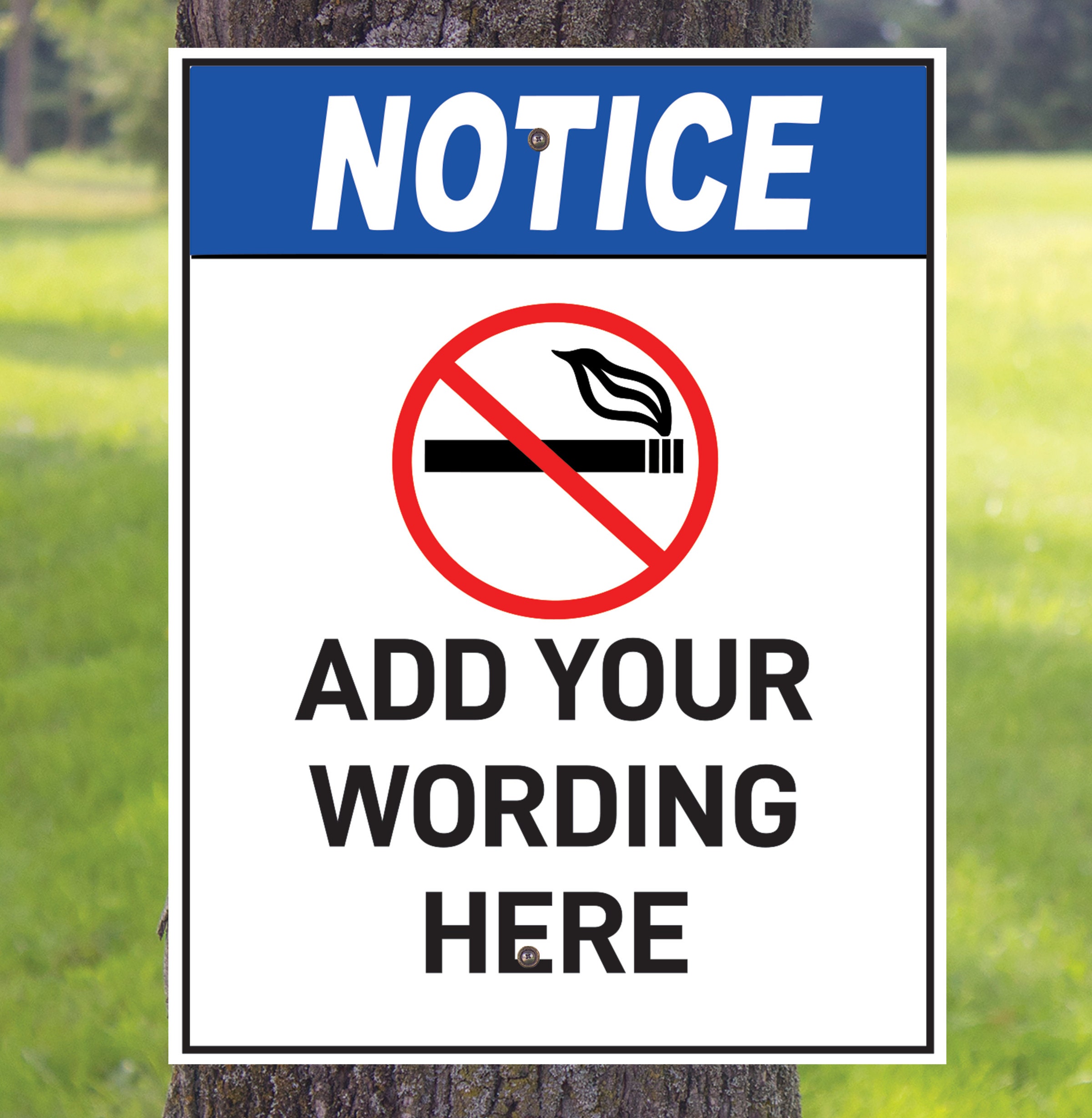 No Smoking Signs Danger Sign, No Smoking Aluminum Plaque, Rustic Street ...