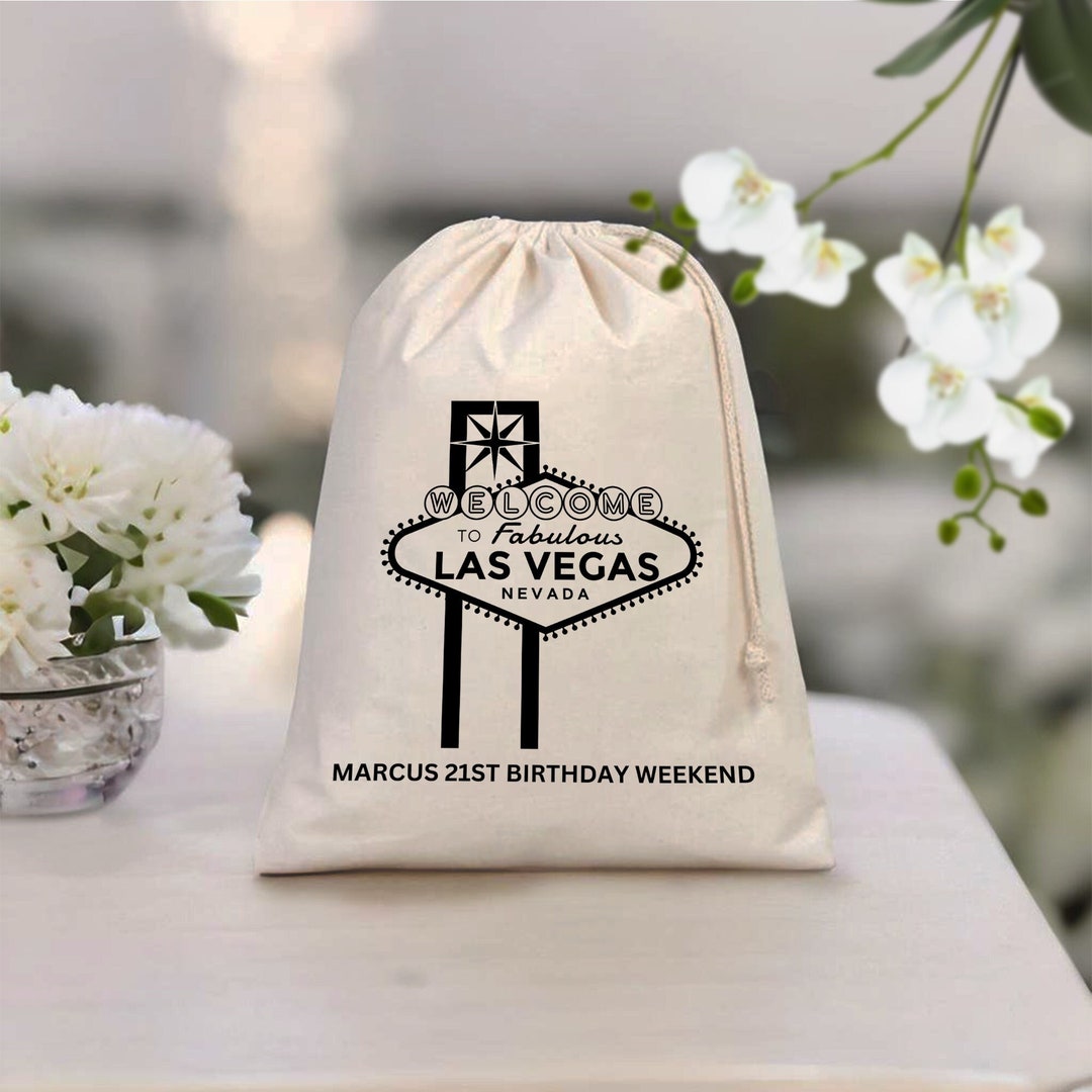 Customized Las Vegas Bachelorette Party Nevada Party Gift Pouch ...