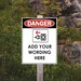Danger Plug Point Safety Signage, Add Your Wording Notice Plaque ...