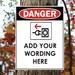 Danger Plug Point Safety Signage, Add Your Wording Notice Plaque ...