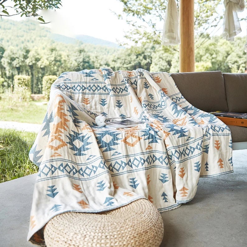 Handmade Pure Cotton Jacquard Blanket,bed Decorative Throws,oracle ...