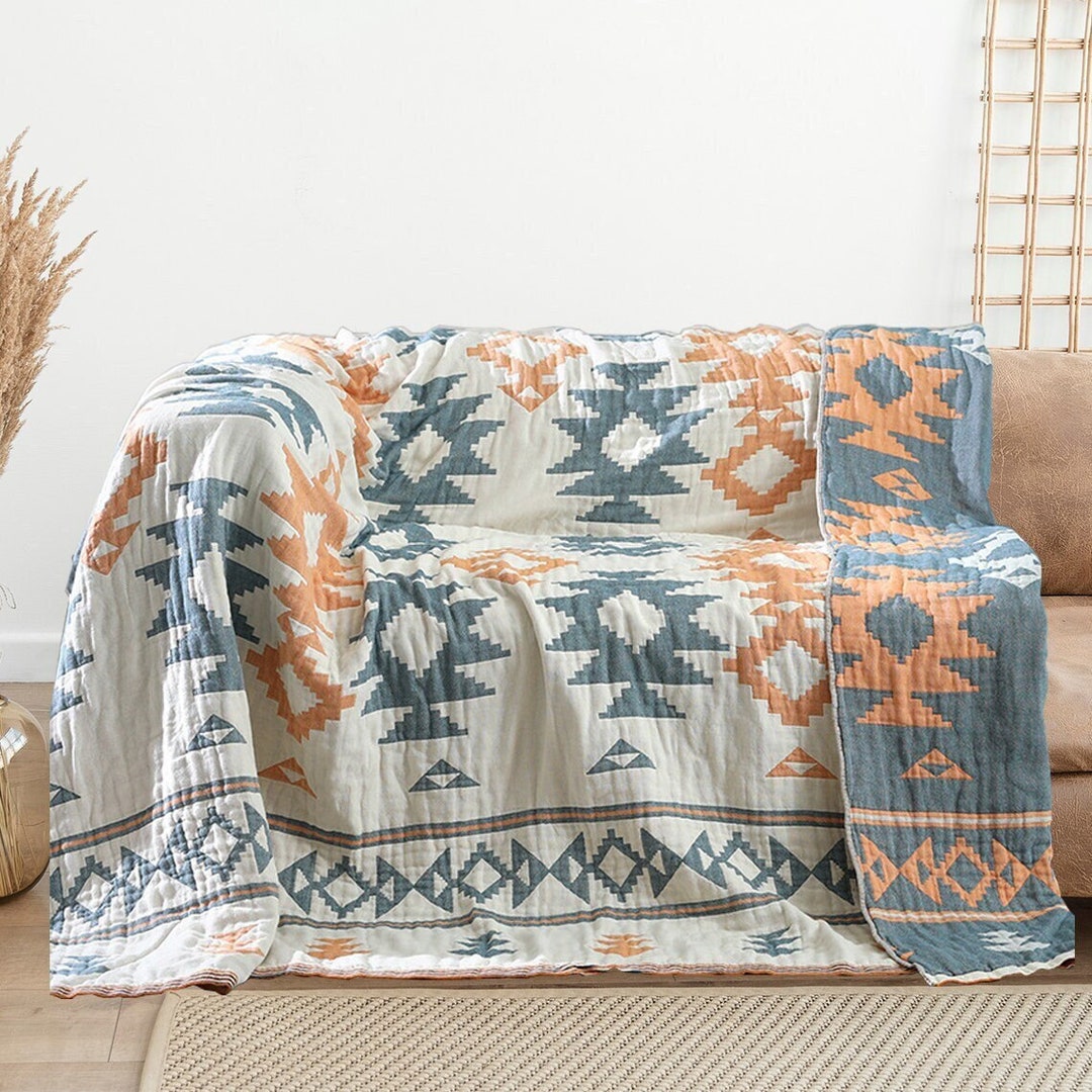 Handmade Pure Cotton Jacquard Blanket,bed Decorative Throws,oracle ...
