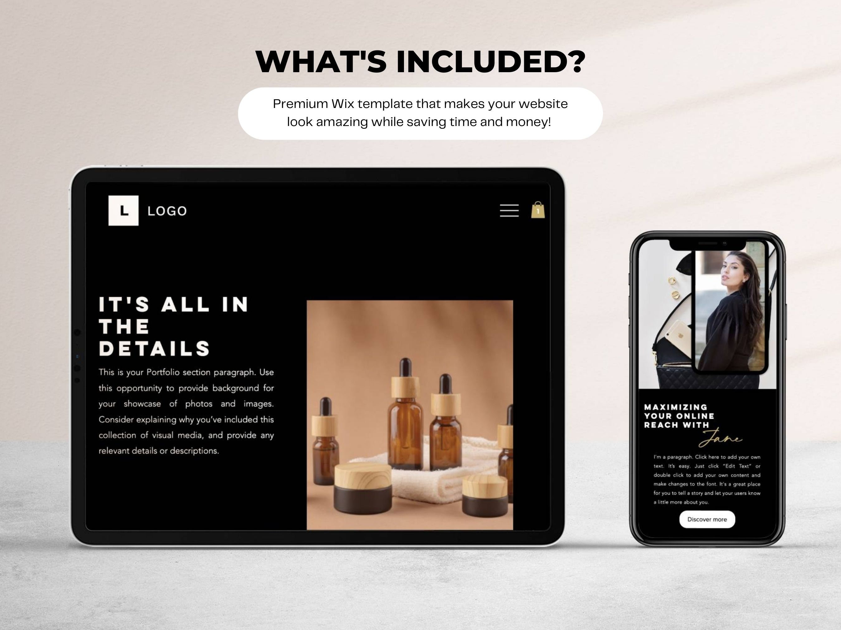 Wix Website Template, Social Media Manager, Website Design, Creative ...