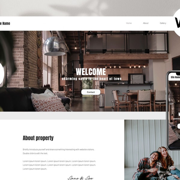 Airbnb Wix Website Etsy