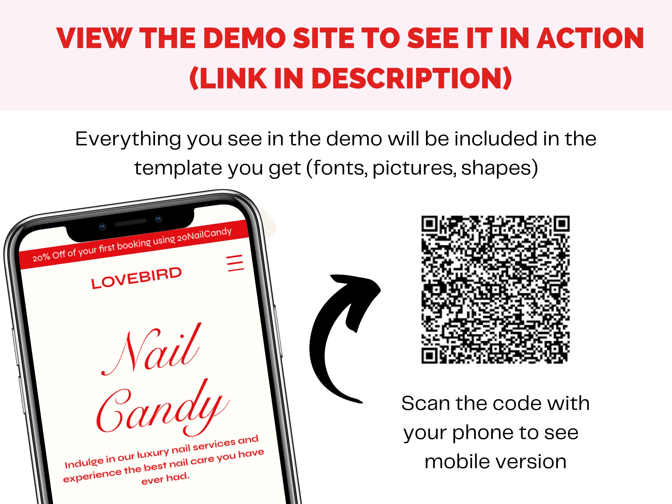 WIX Website Template for Nail Tech, Nail Salon, Nail Tech Website, Nail ...