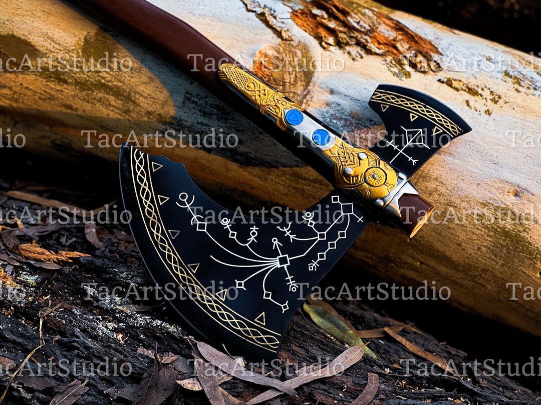 God of War Kratos Leviathan Axe Scandinavian Axe, Axe, Norse Axe ...
