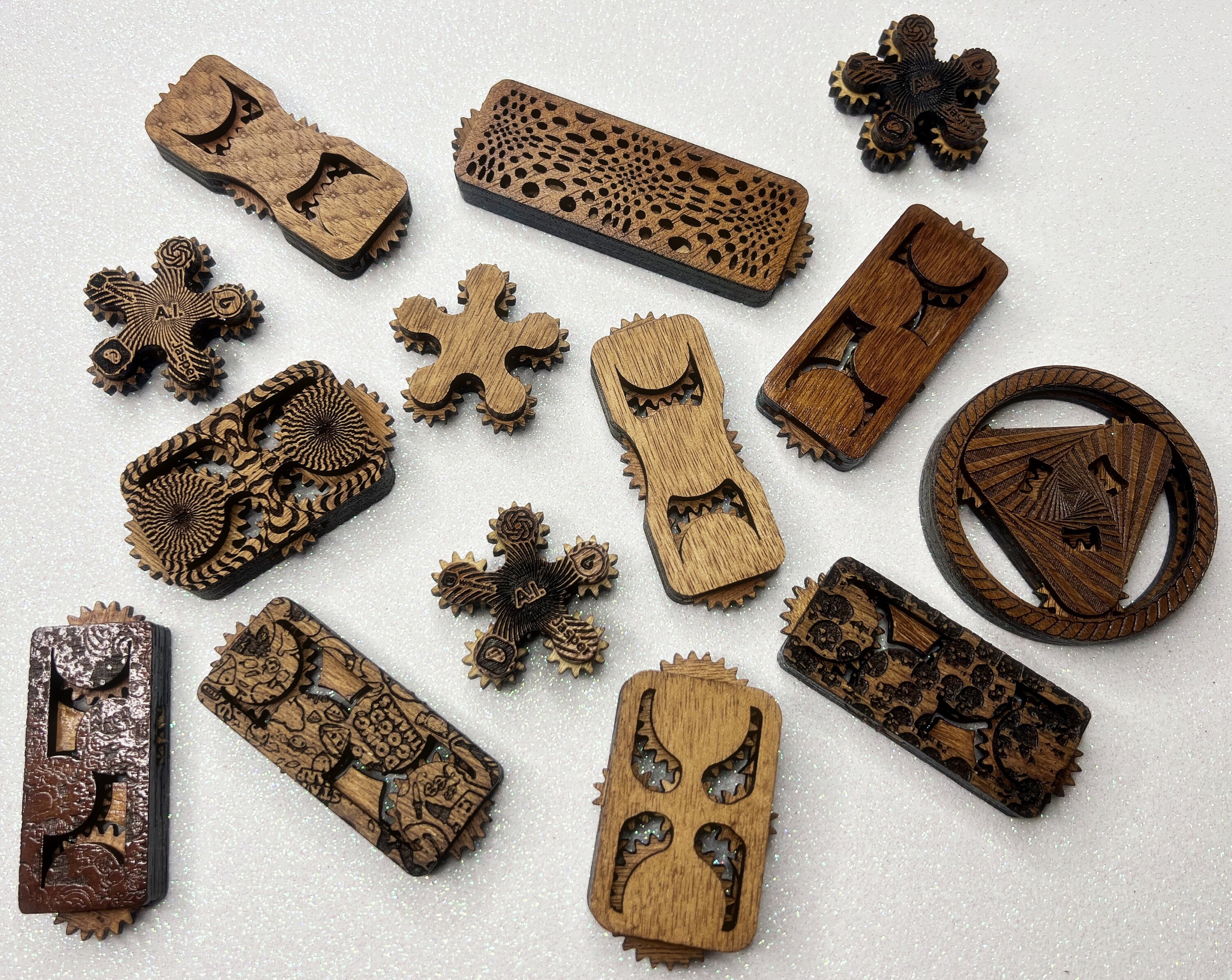 Wooden Fidget Toy Anti Stress Anxiety Relief Sensory Stimulation ...