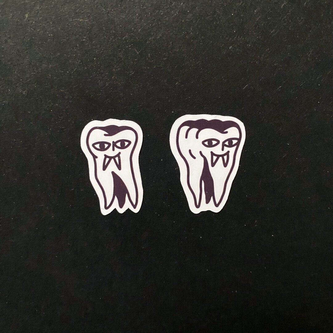 Teeth Sticker With Teeth Sold Together in Glossy Computer Paper - Etsy