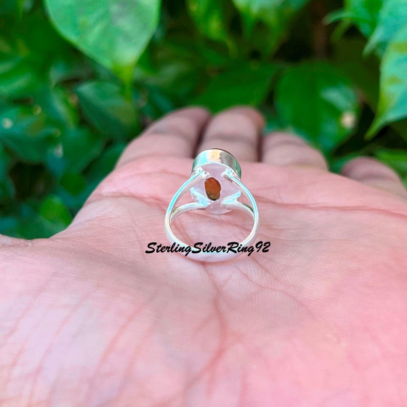 Dainty Sunstone Ring: Handmade 925 Sterling Silver Boho Hippie Ring - Etsy