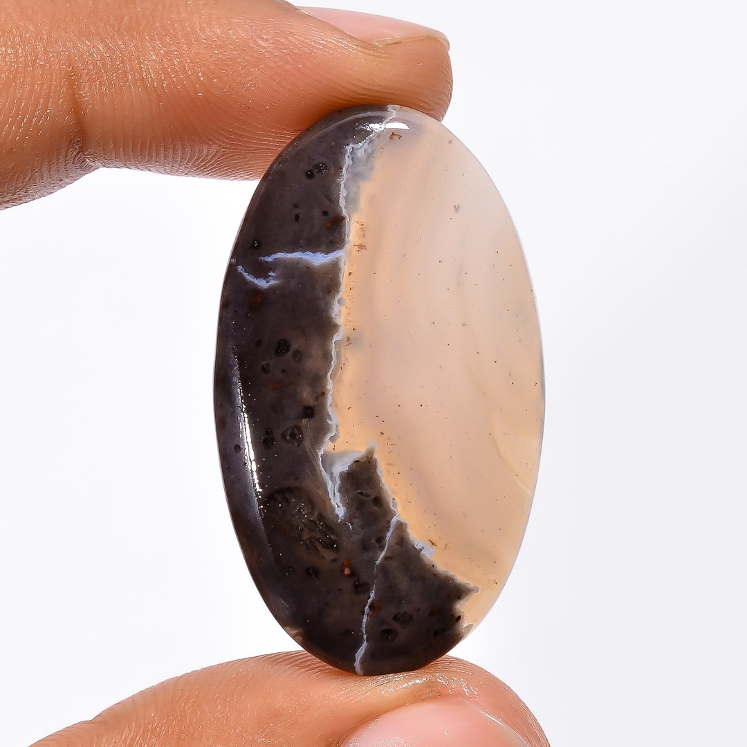 Mind Blowing Top Grade Quality 100% Natural Thunder Agate Oval Shape ...