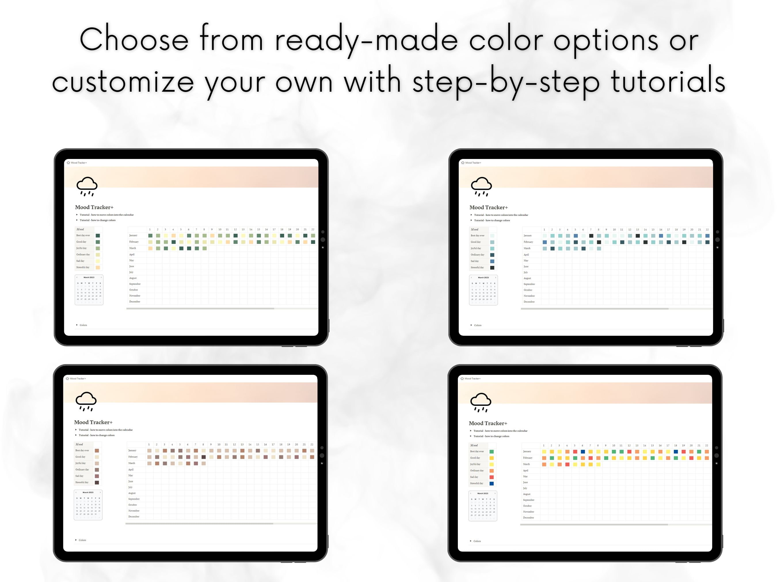Notion Mood Tracker, Notion Template, Mood Journal, ADHD Personal ...