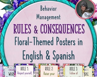 Classroom Management Class Rules & Consequences Posters: Scale Theme - Etsy
