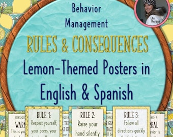 Classroom Management Class Rules & Consequences Posters: Scale Theme - Etsy