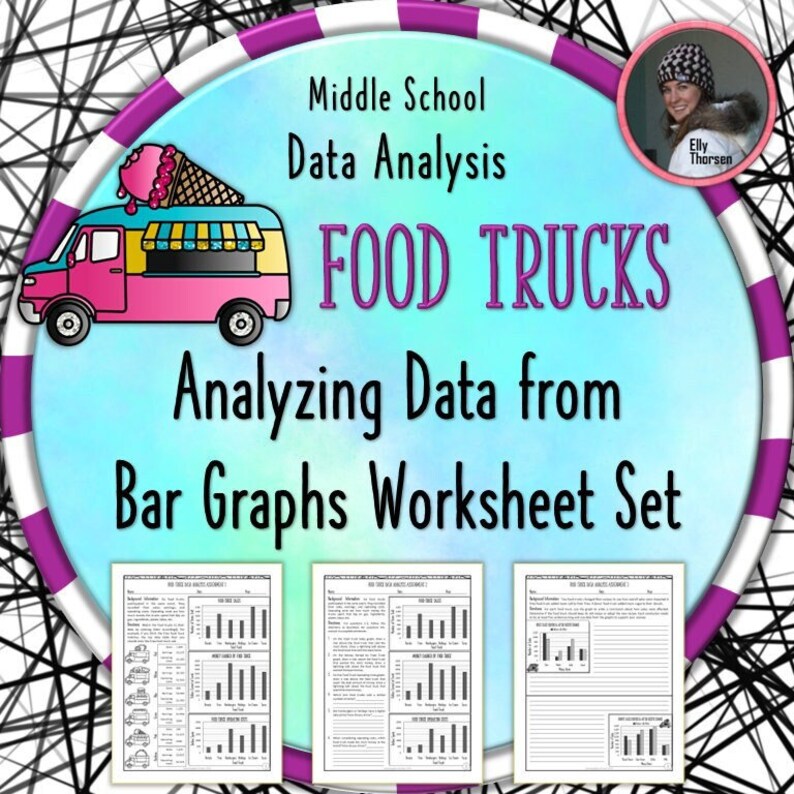 Reading and Interpreting Bar Graphs Worksheets: Data Analysis With Food ...