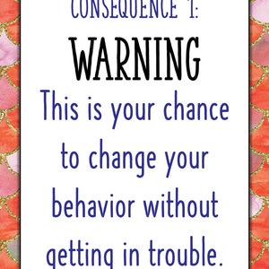 Classroom Management Class Rules & Consequences Posters: Scale Theme - Etsy