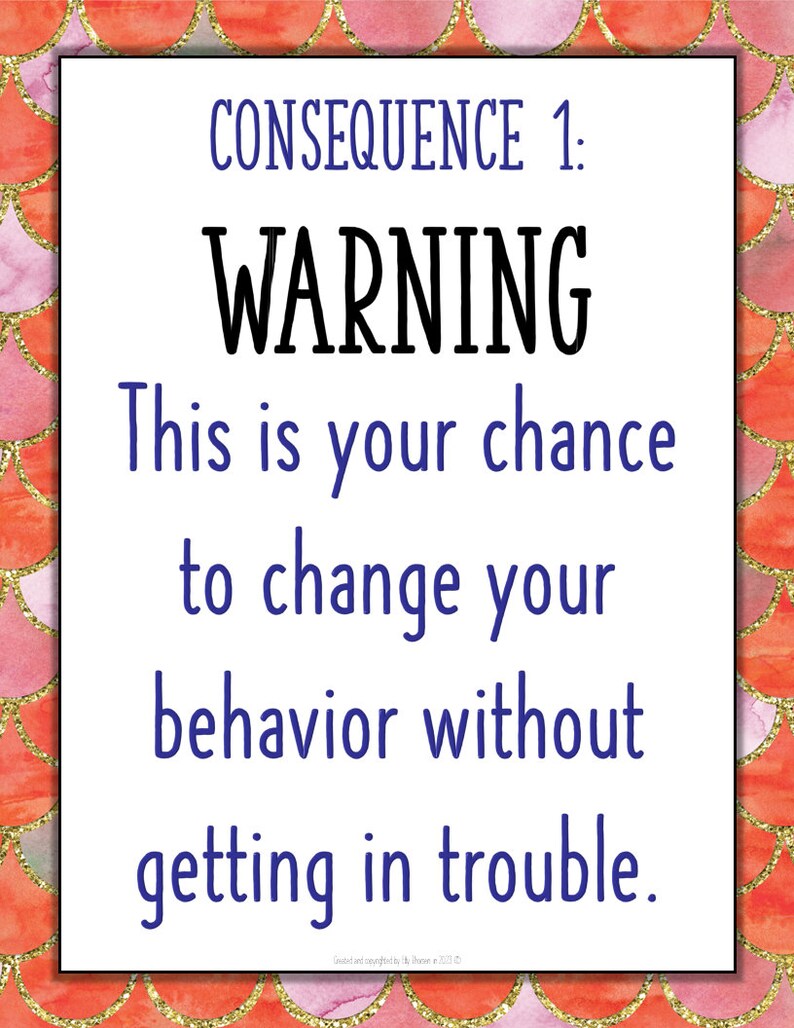 Classroom Management Class Rules & Consequences Posters: Scale Theme - Etsy