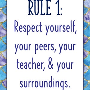Classroom Management Class Rules & Consequences Posters: Scale Theme - Etsy