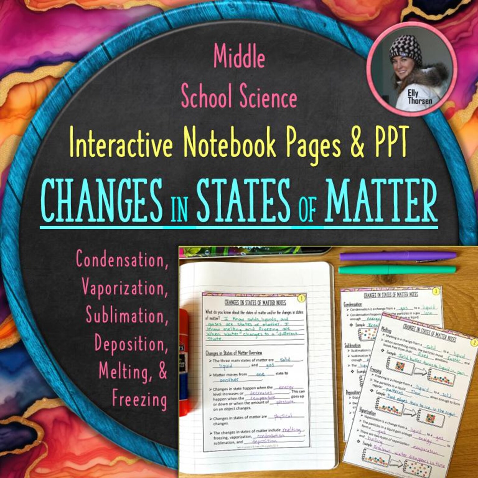 Changes in States of Matter Phase Changes Notes Interactive Science ...