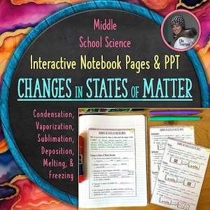 Changes in States of Matter Phase Changes Notes Interactive Science ...