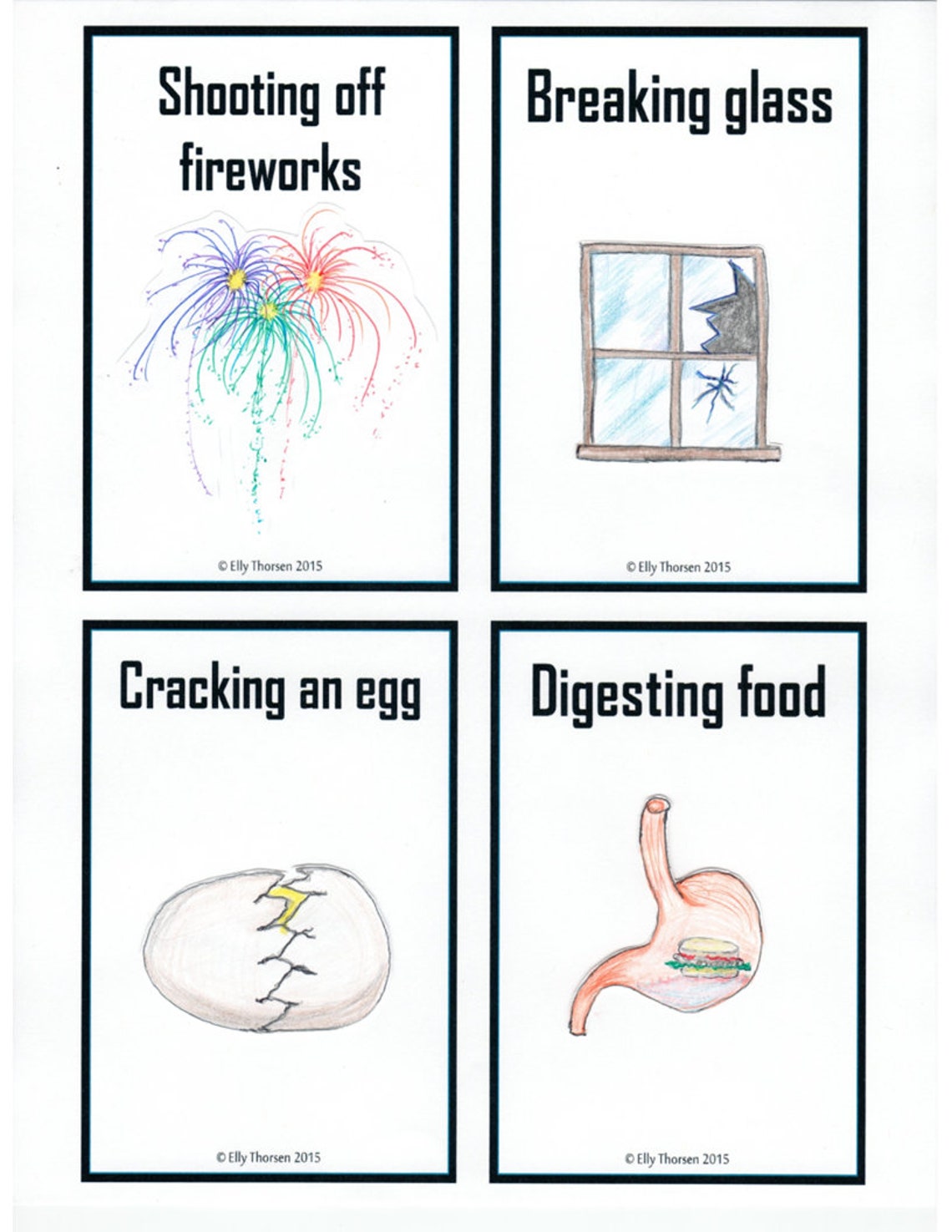 Physical and Chemical Changes Card Sorting Activity - Etsy