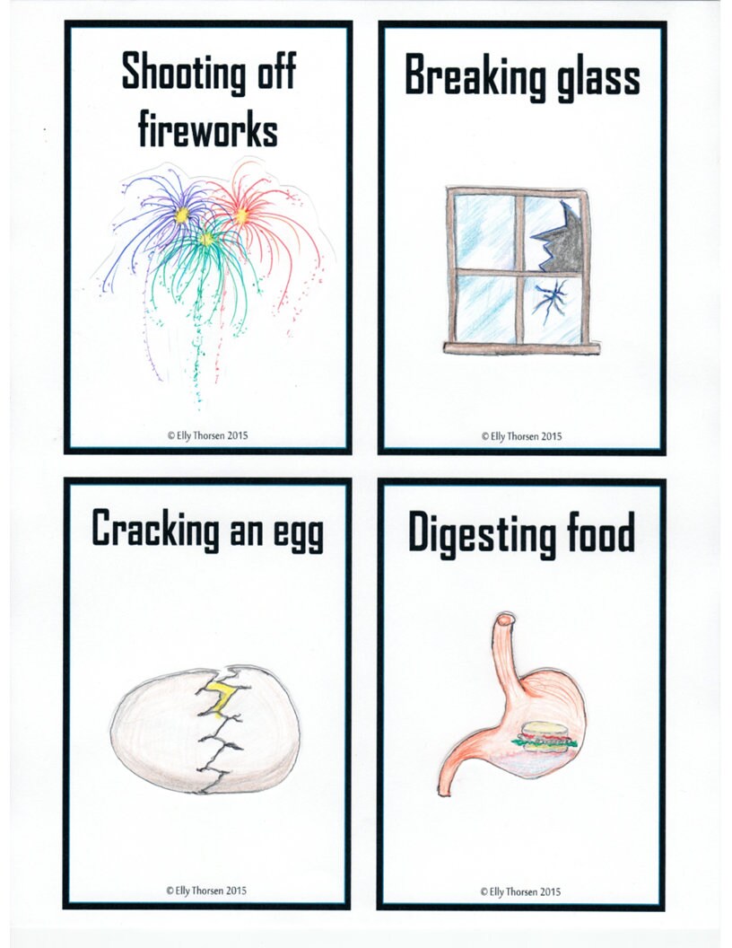 Physical and Chemical Changes Card Sorting Activity - Etsy