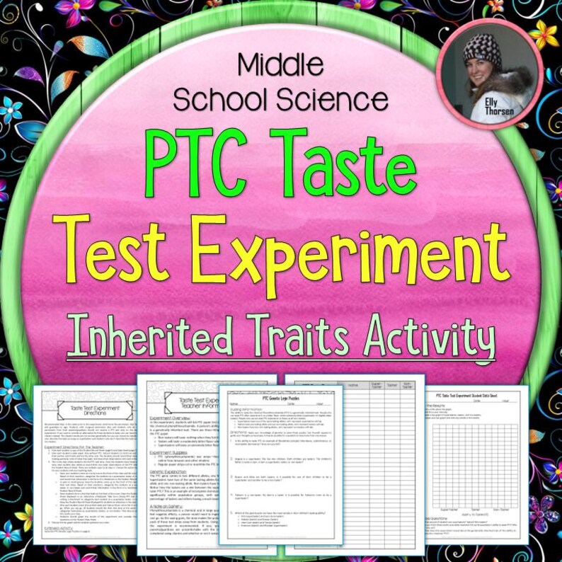 PTC Paper Taste Test Experiment, Lab, or Genetics Activity on Inherited ...