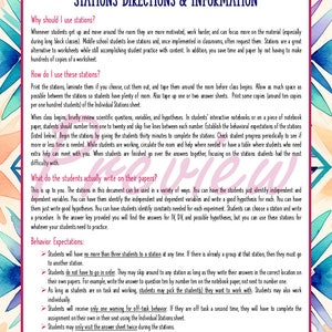 Scientific Method Stations: an Activity for Hypotheses, Variables, and ...