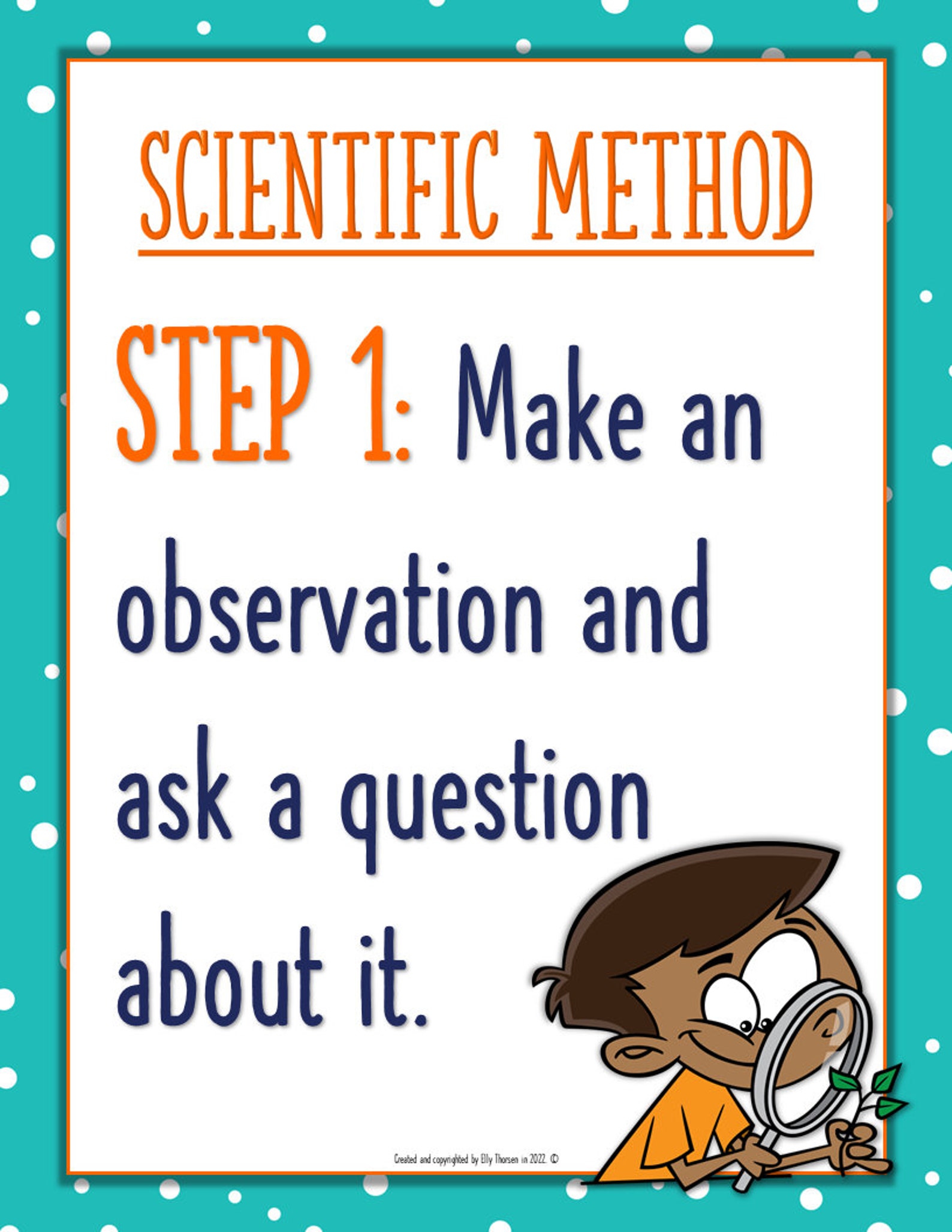 Steps of the Scientific Method Posters in English and Spanish: Colorful ...