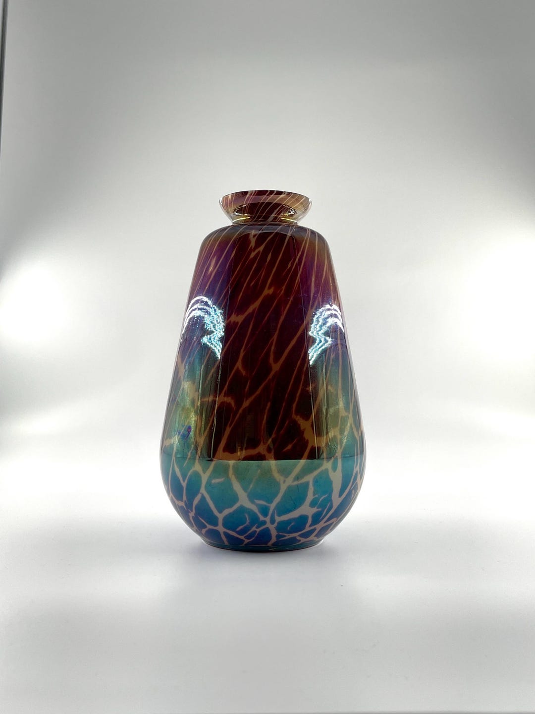 Ernst Steinwald and Co. Vase – Model VÁZA VZ. 7, Speckled Dark Red ...