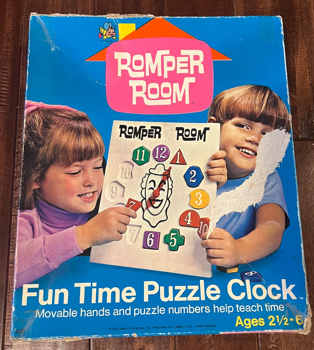 1970 Romper Room Fun Time Puzzle Clock - Etsy