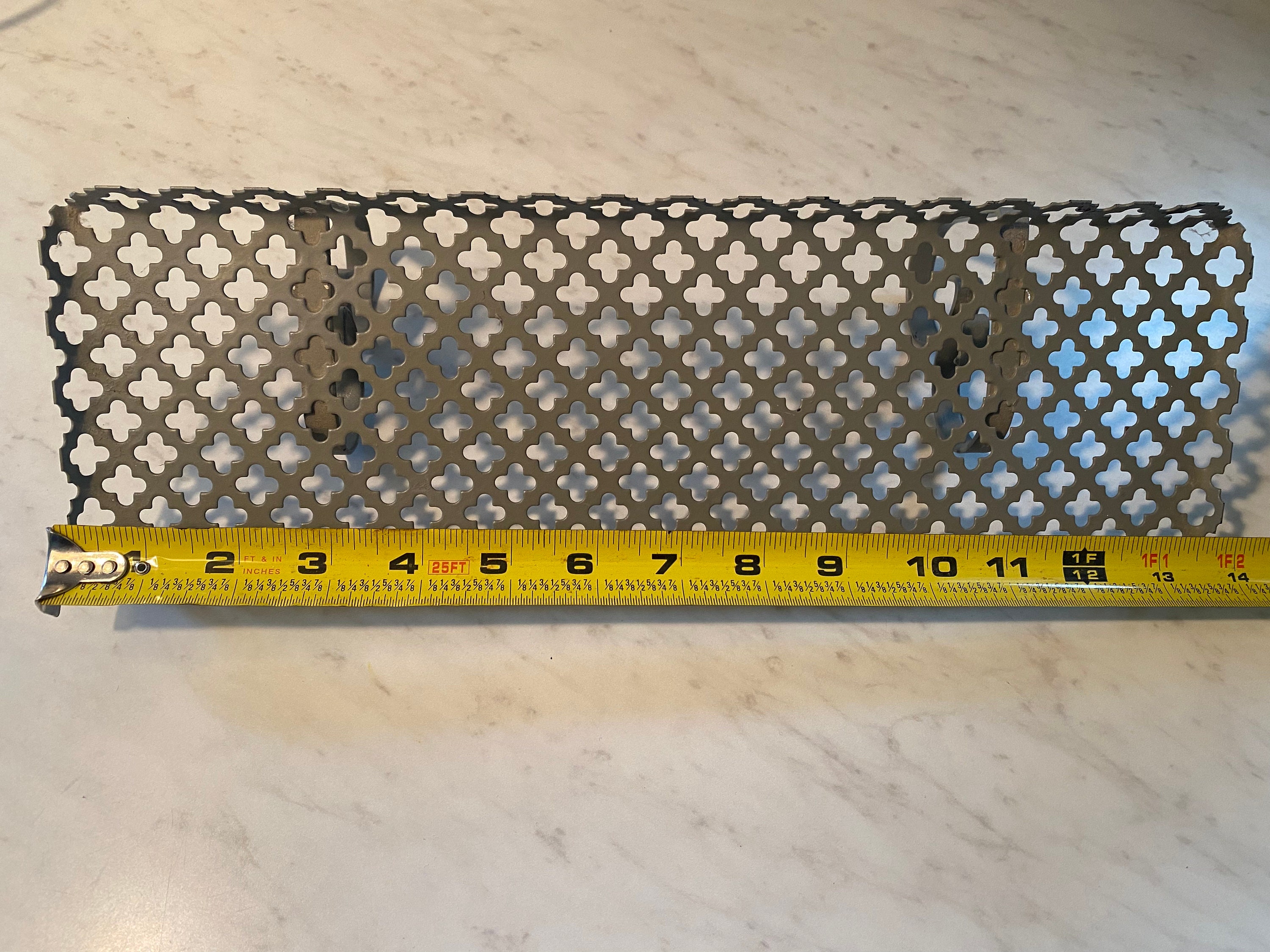 Vintage Mid Century Metal Wall Shelf Cut Out Design - Etsy