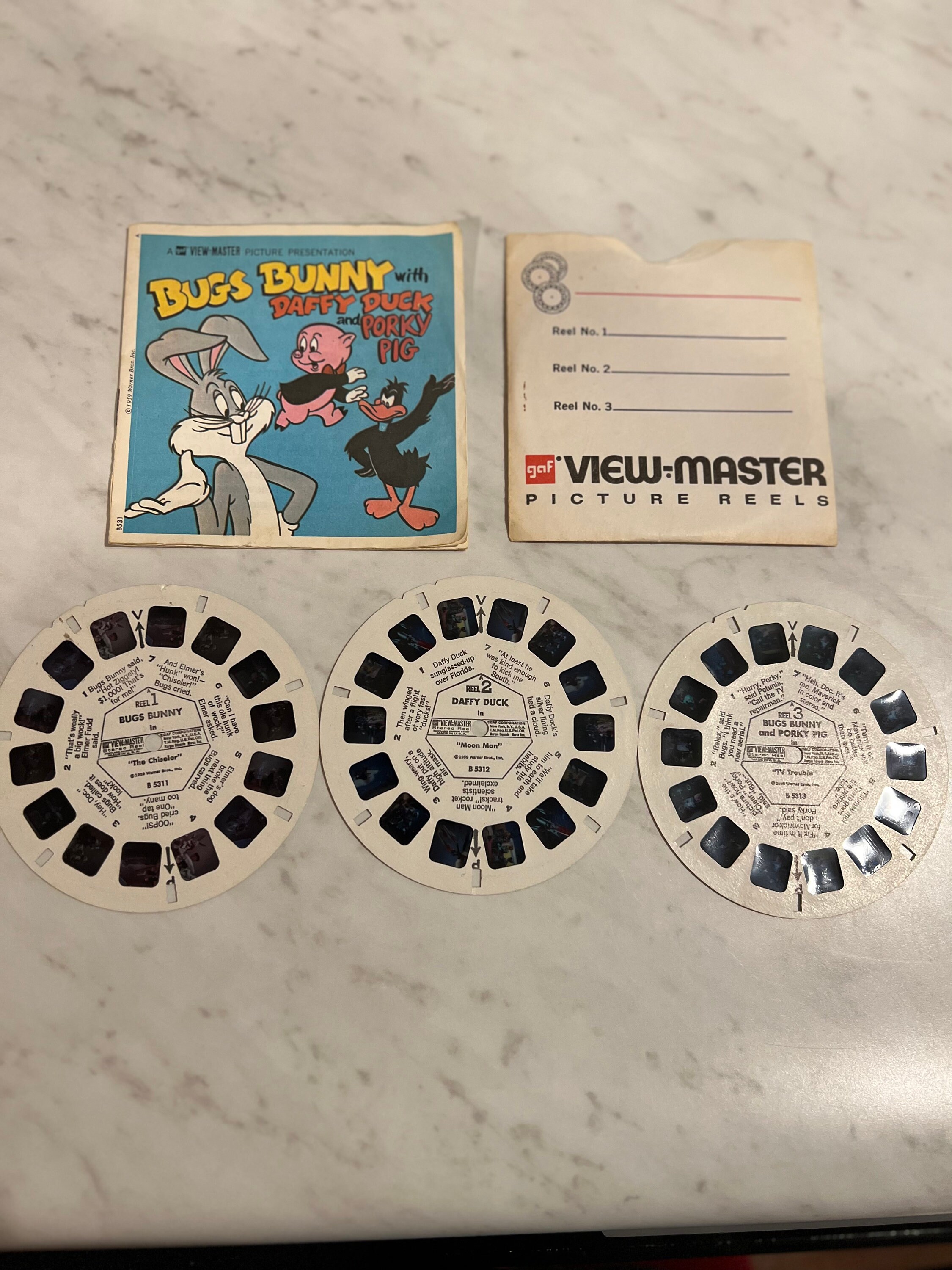 Vintage 1959 Gaf View-master: Bugs Bunny With Daffy Duck and Porky Pig ...