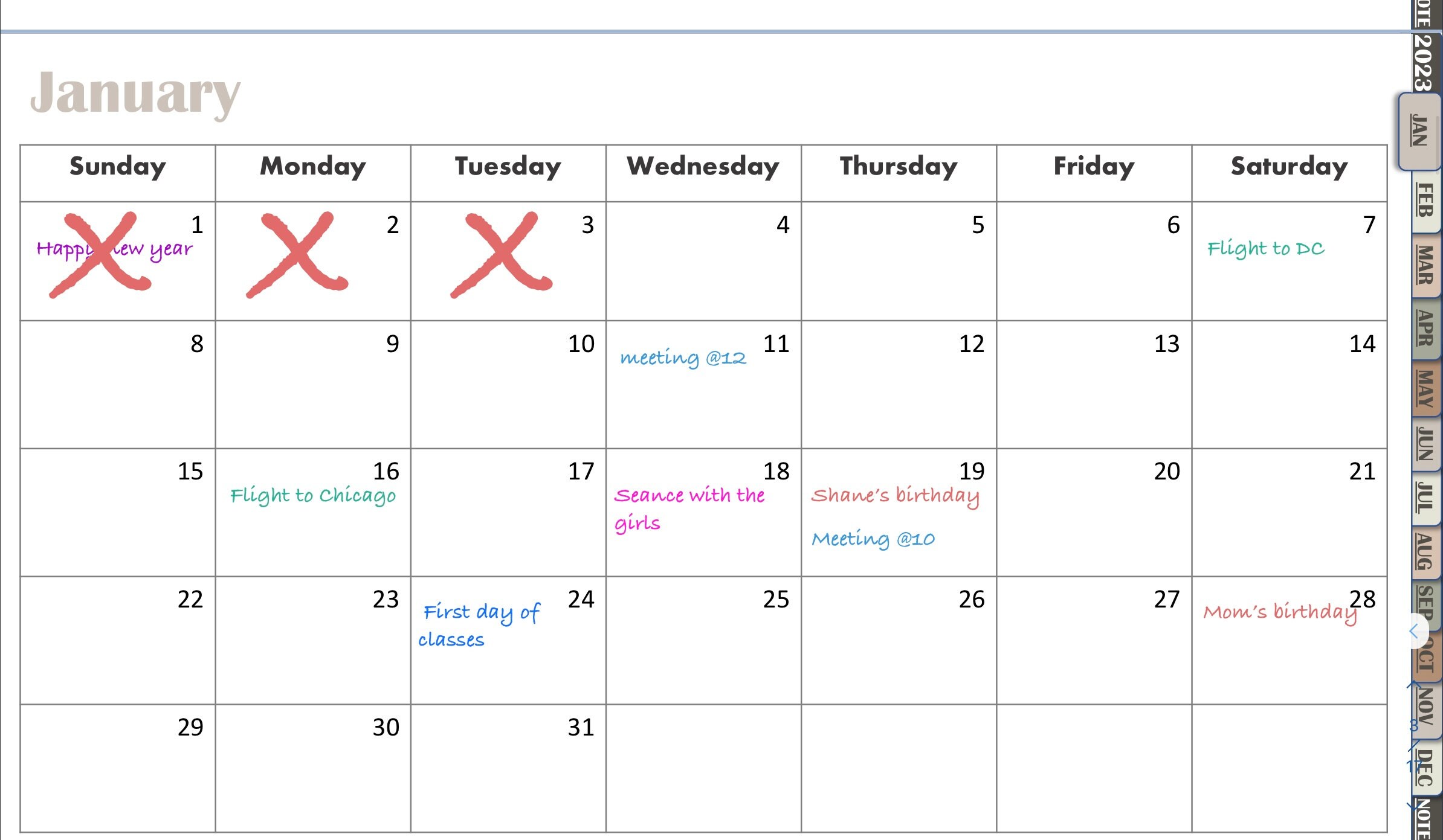 2023 Clickable Calendar With Hyperlinks - Etsy 2023 Clickable Calendar With Hyperlinks - Etsy