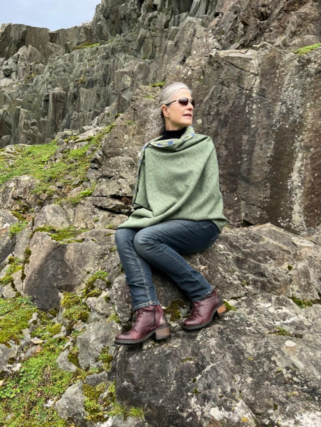 100% British Wool Herringbone Tweed Fully Lined in Liberty Cotton Lawn ...