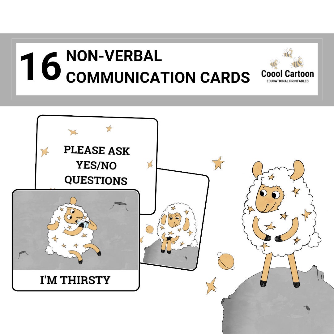 Nonverbal Communication Cards 16 - Etsy