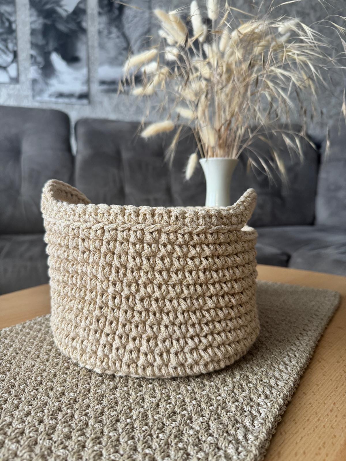 PDF Basket Pattern, Storage Basket Pattern, Simple Basket - Etsy