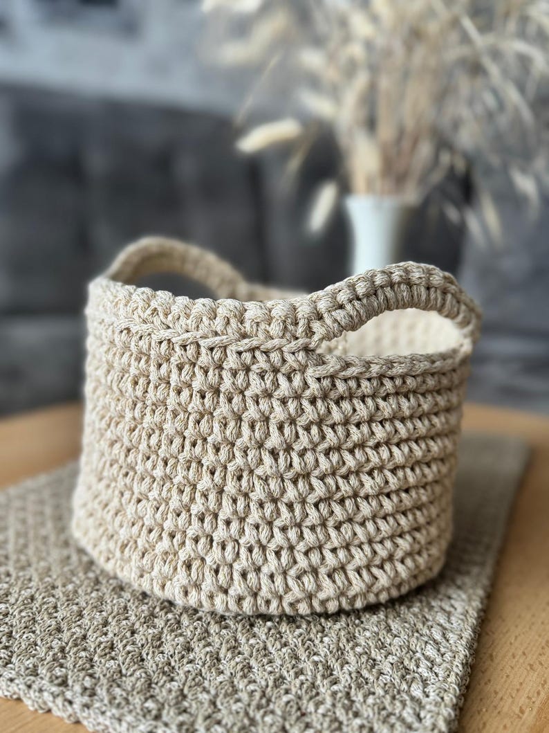 PDF Basket Pattern, Storage Basket Pattern, Simple Basket - Etsy