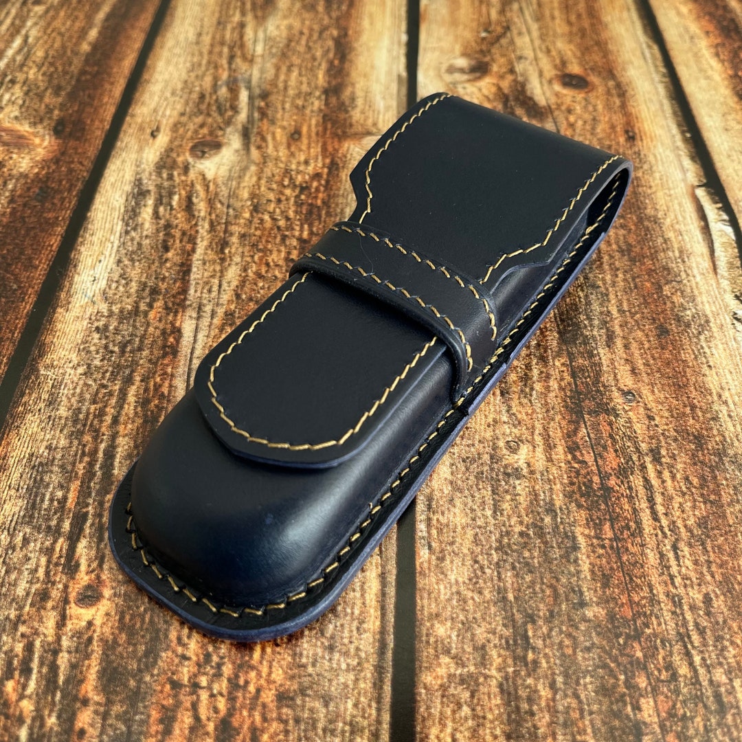 Navy Blue 2 Pencase, Wet Molded Pen Holder, Fountain Pen Case, Blue ...
