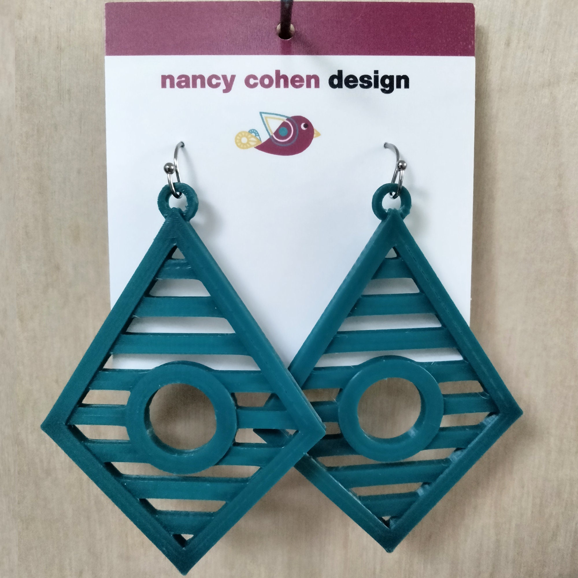 3D Printed Chandelier in Diamond Shape With a Stripe Pattern - Etsy