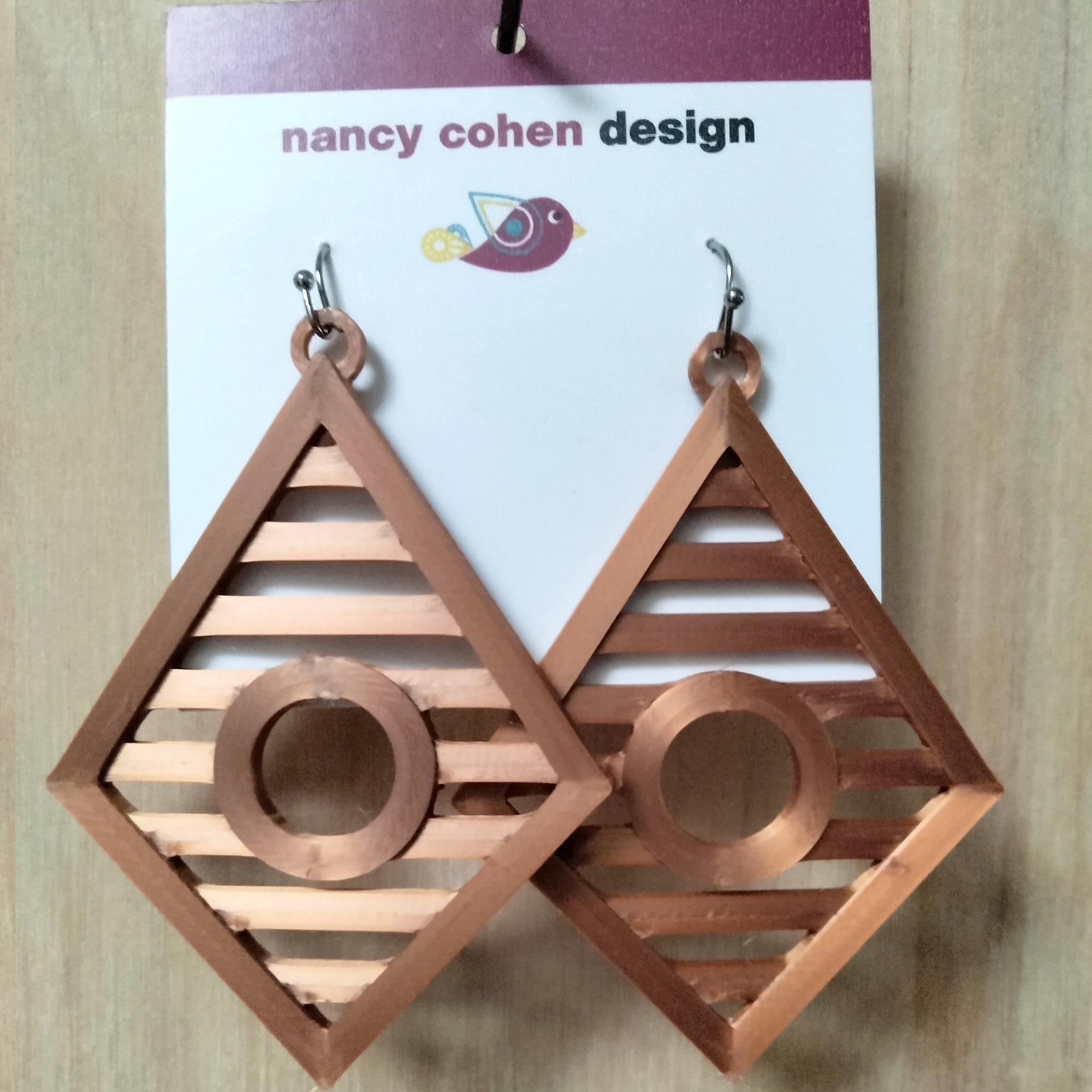 3D Printed Chandelier in Diamond Shape With a Stripe Pattern - Etsy