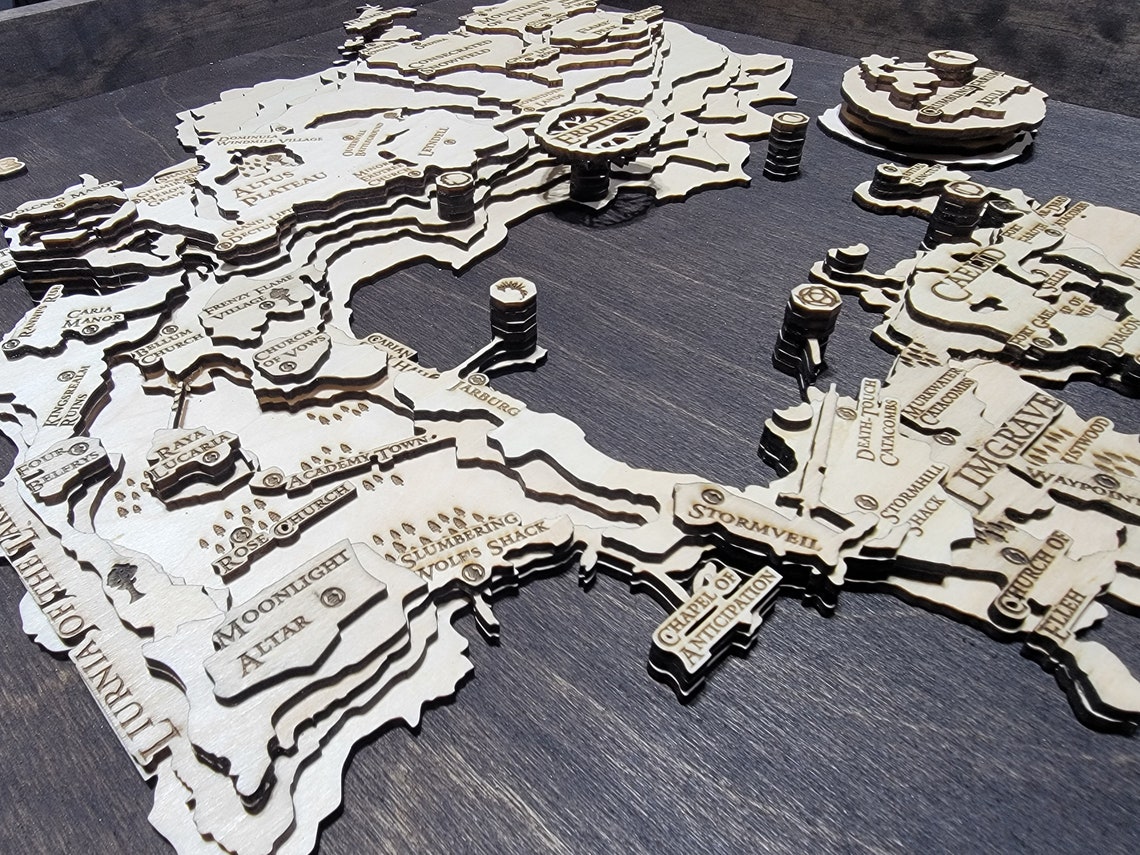 Elden Ring Topographic Map - Etsy