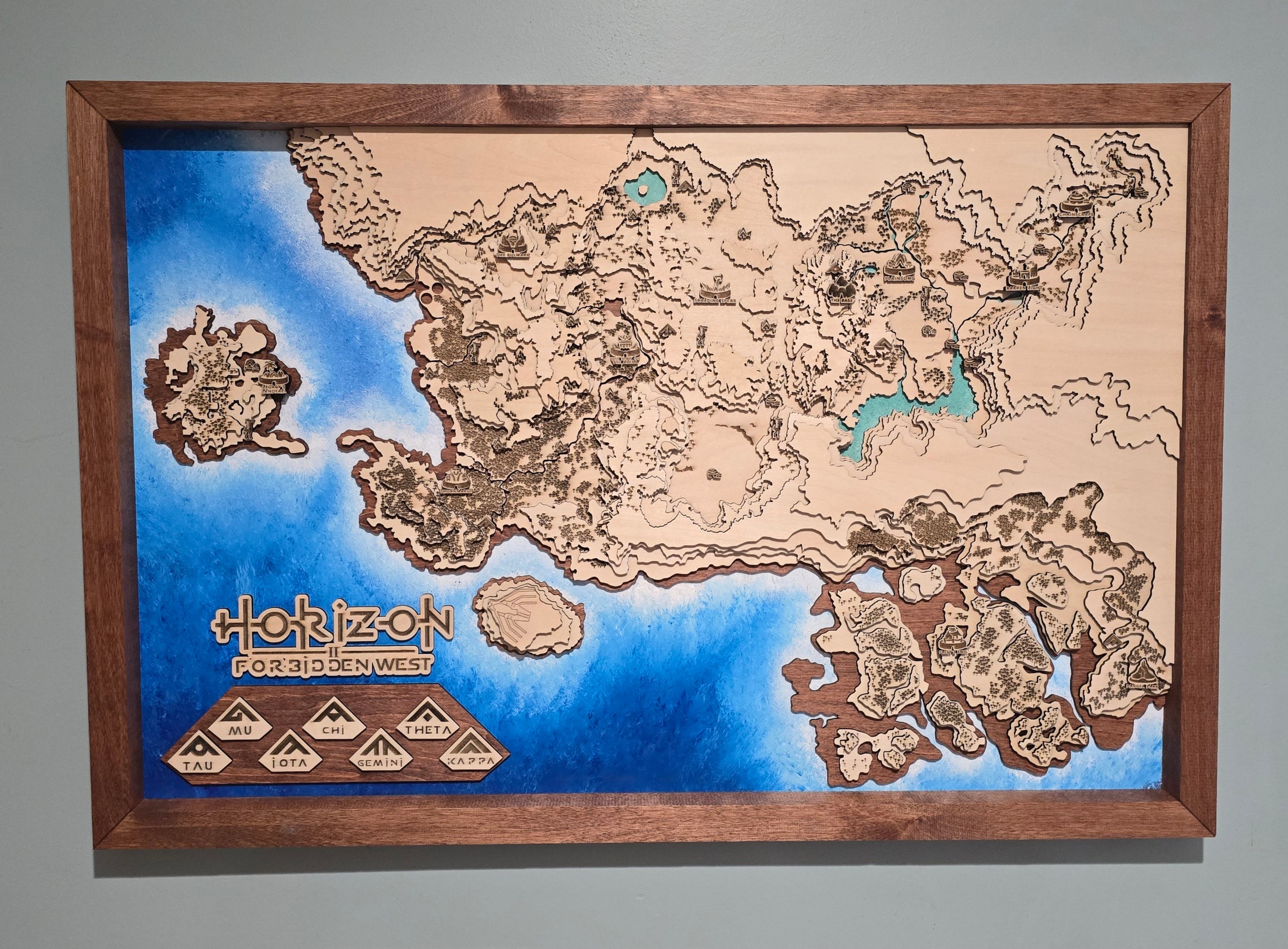 Topographic Map of Horizon: Forbidden West - Etsy