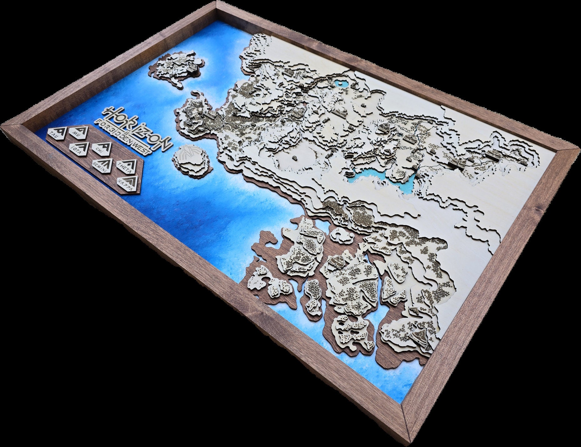 Topographic Map of Horizon: Forbidden West - Etsy