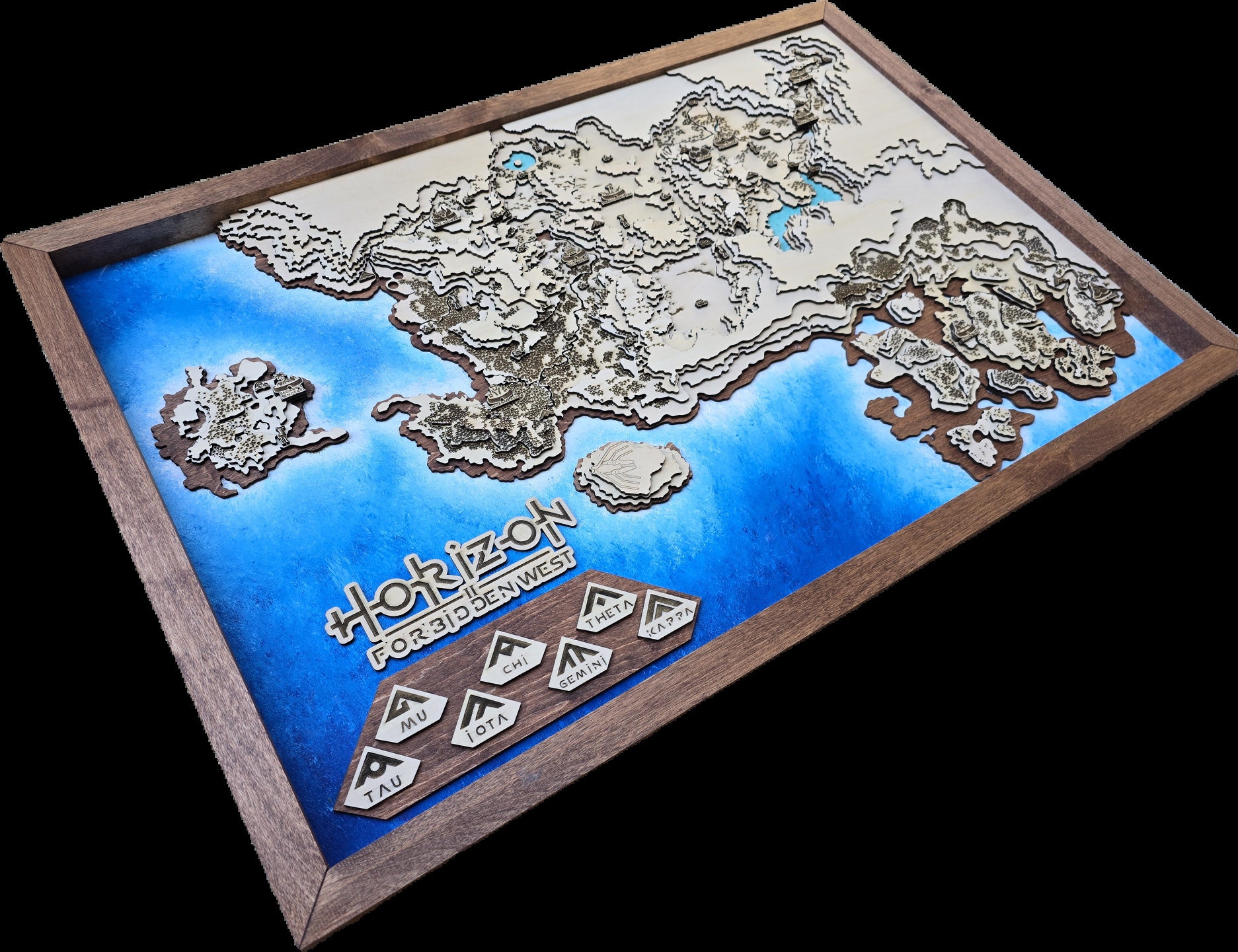 Topographic Map of Horizon: Forbidden West - Etsy