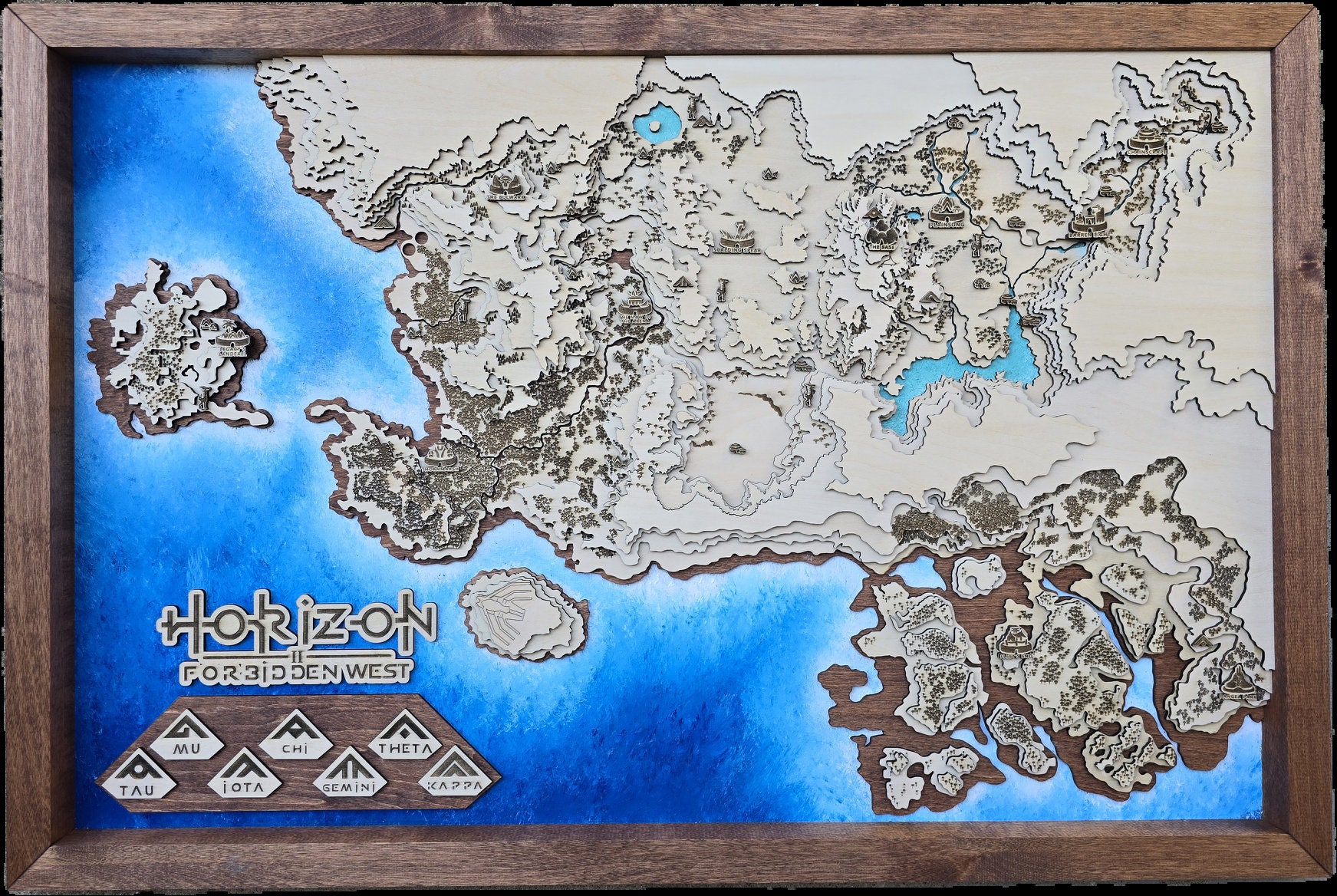 Topographic Map of Horizon: Forbidden West - Etsy