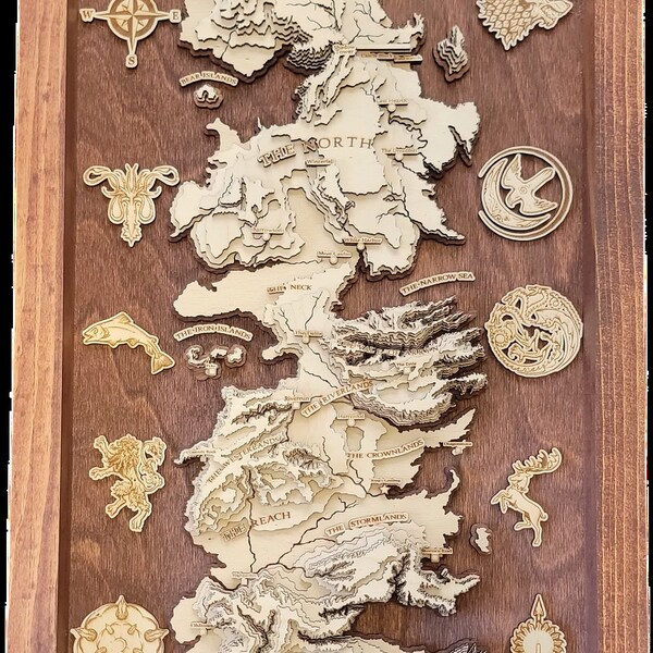 Westeros Map - Etsy