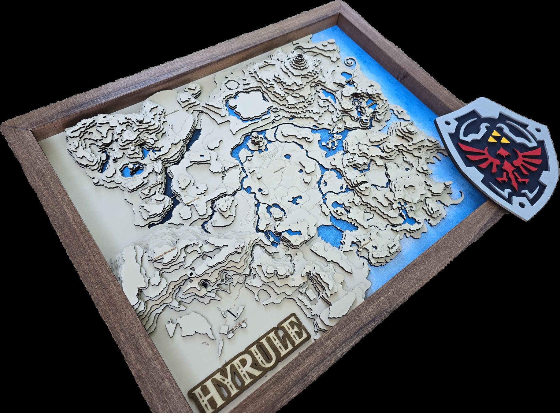 Topographic Map of Hyrule - Etsy