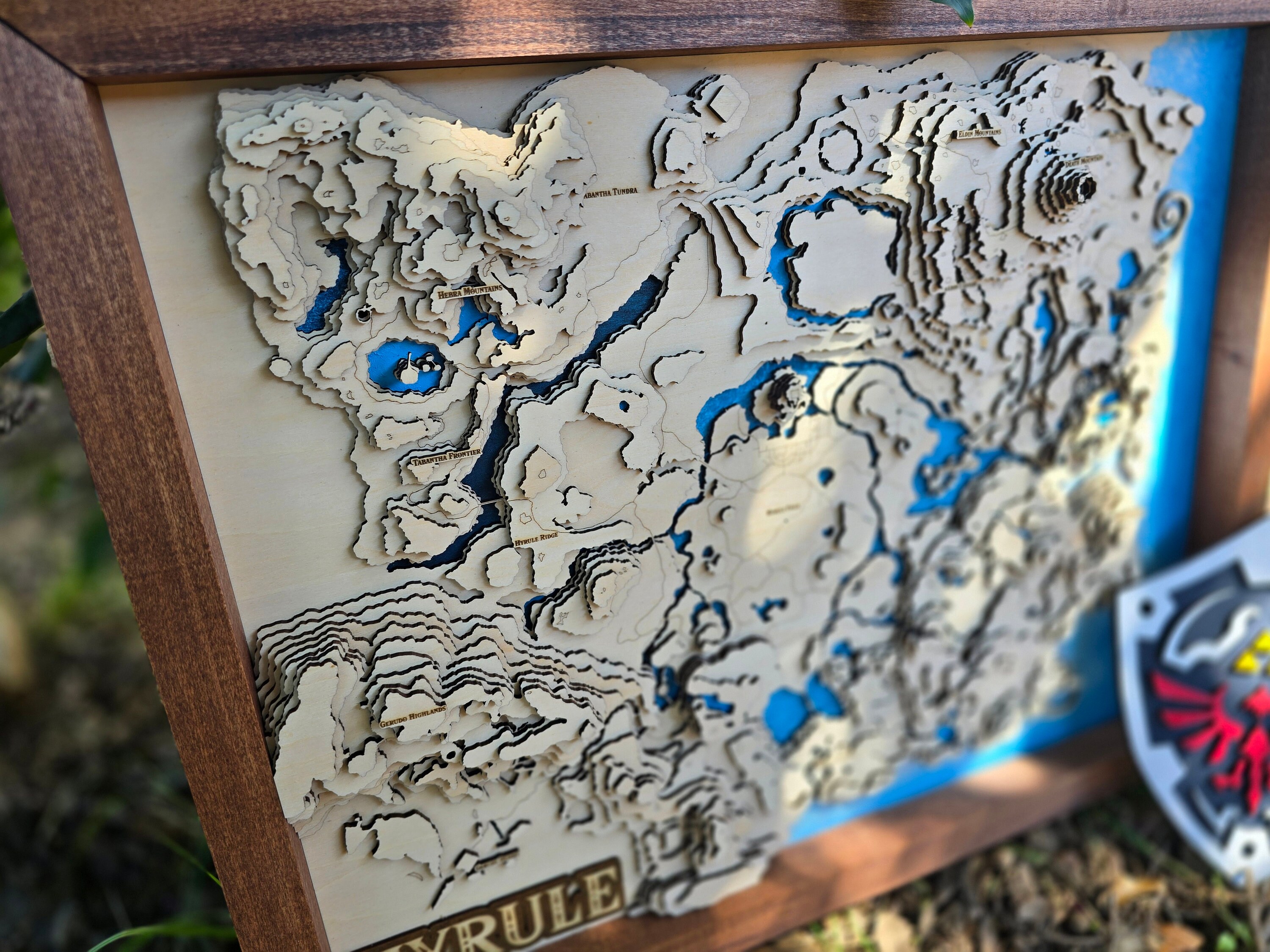 Topographic Map of Hyrule - Etsy